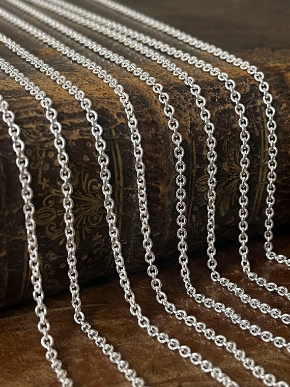 Classic Men s Chain in 925 Silver 2.4 Mm Cable Mesh. Genuine Silver Men s Jewelry. Sterling Silver Chain Necklace Etsy
