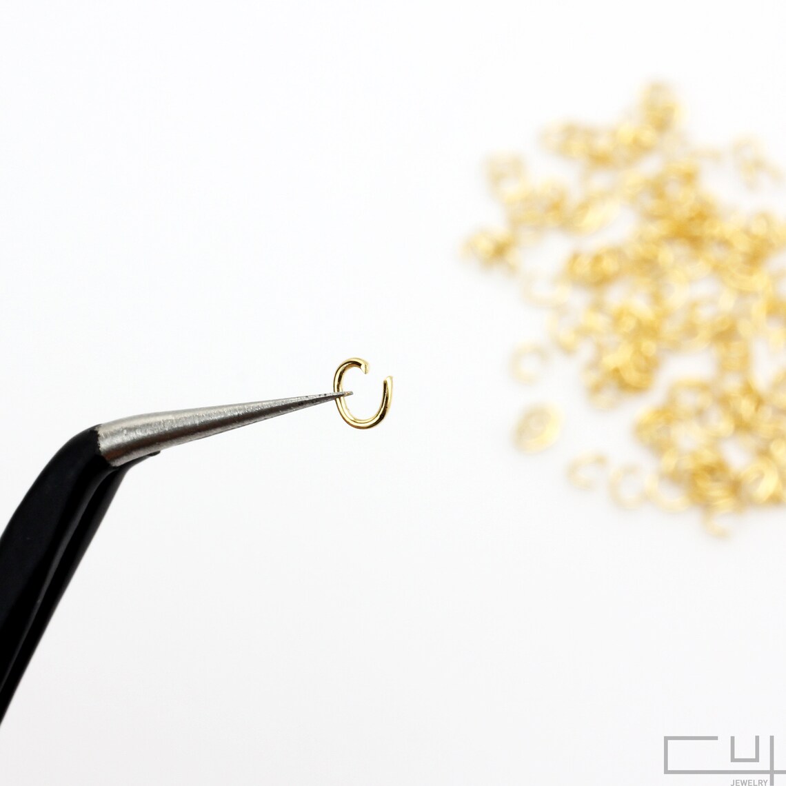 5gram// C Ring 0.5mm X 2.5mm Polished Gold-plated Over - Etsy