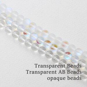 1 Line/ BP0048/ Opacity AB Bead Ball Glass, Clear Beads, Glass Beads ...