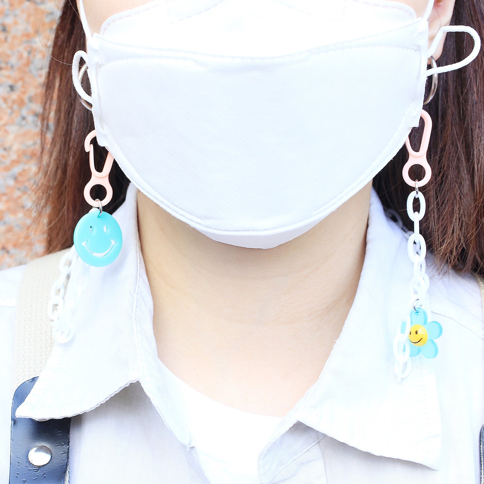 4pcs/gp0010/ Flower Smiley Charm Smiley Face Charm Acrylic - Etsy