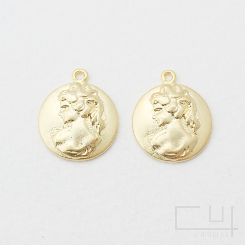 2pcs/p0088mg/ Coin Plaster Cast Pendant Coin Pendant Coin - Etsy