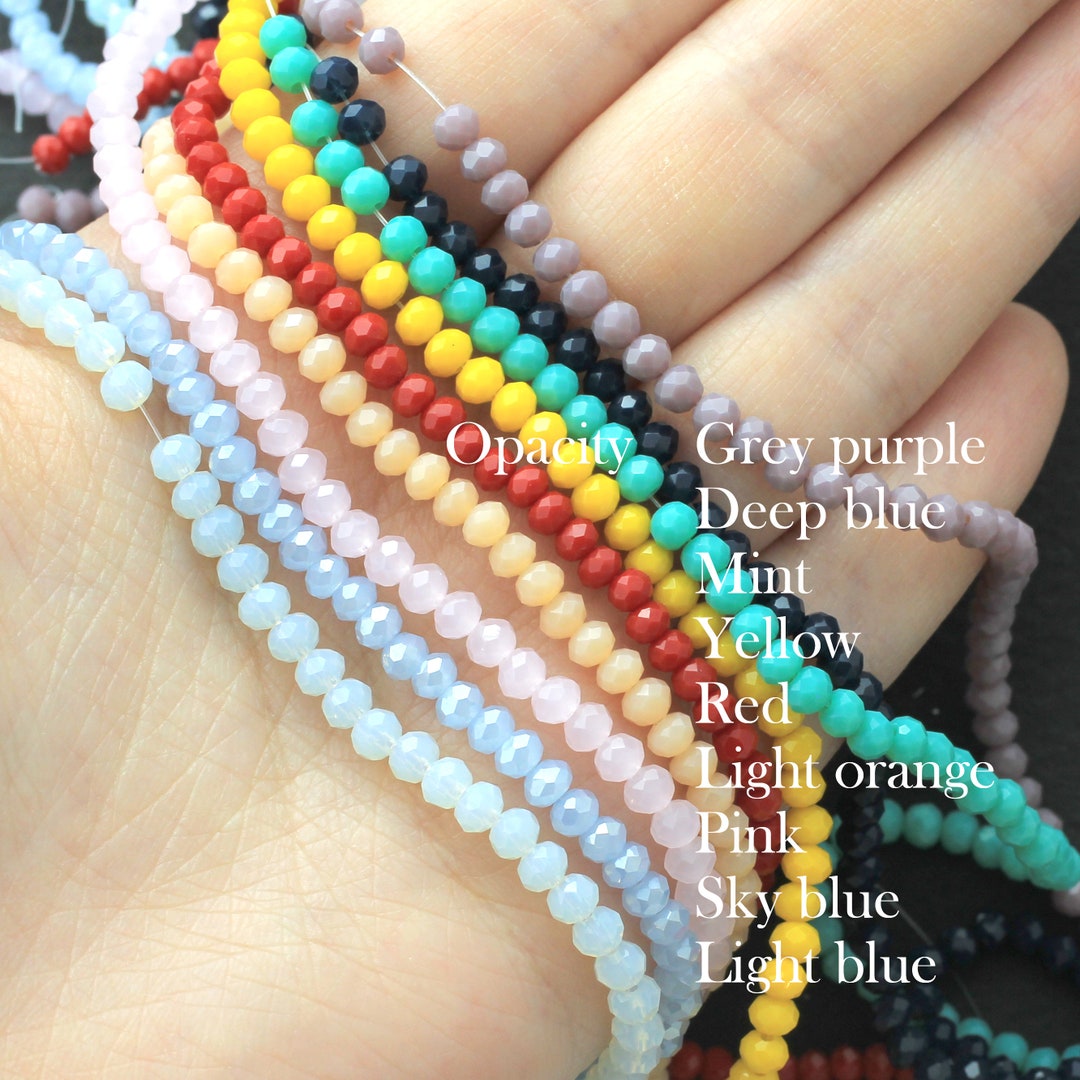 1 Line/ BP0050/ Opacity Cutting Bead Ball , Color Beads, Bracelet Beads ...