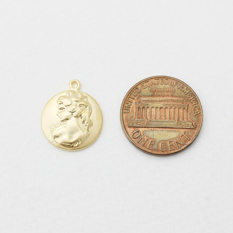 2pcs/p0088mg/ Coin Plaster Cast Pendant Coin Pendant Coin - Etsy