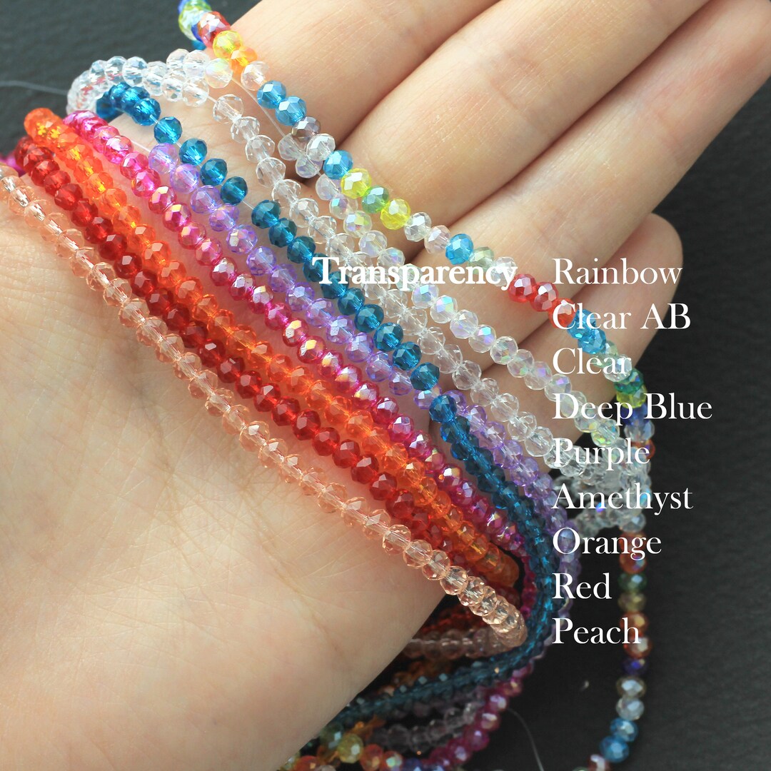 1 Line/ BP0042/ Transparent Cutting Bead Ball , Color Beads ...