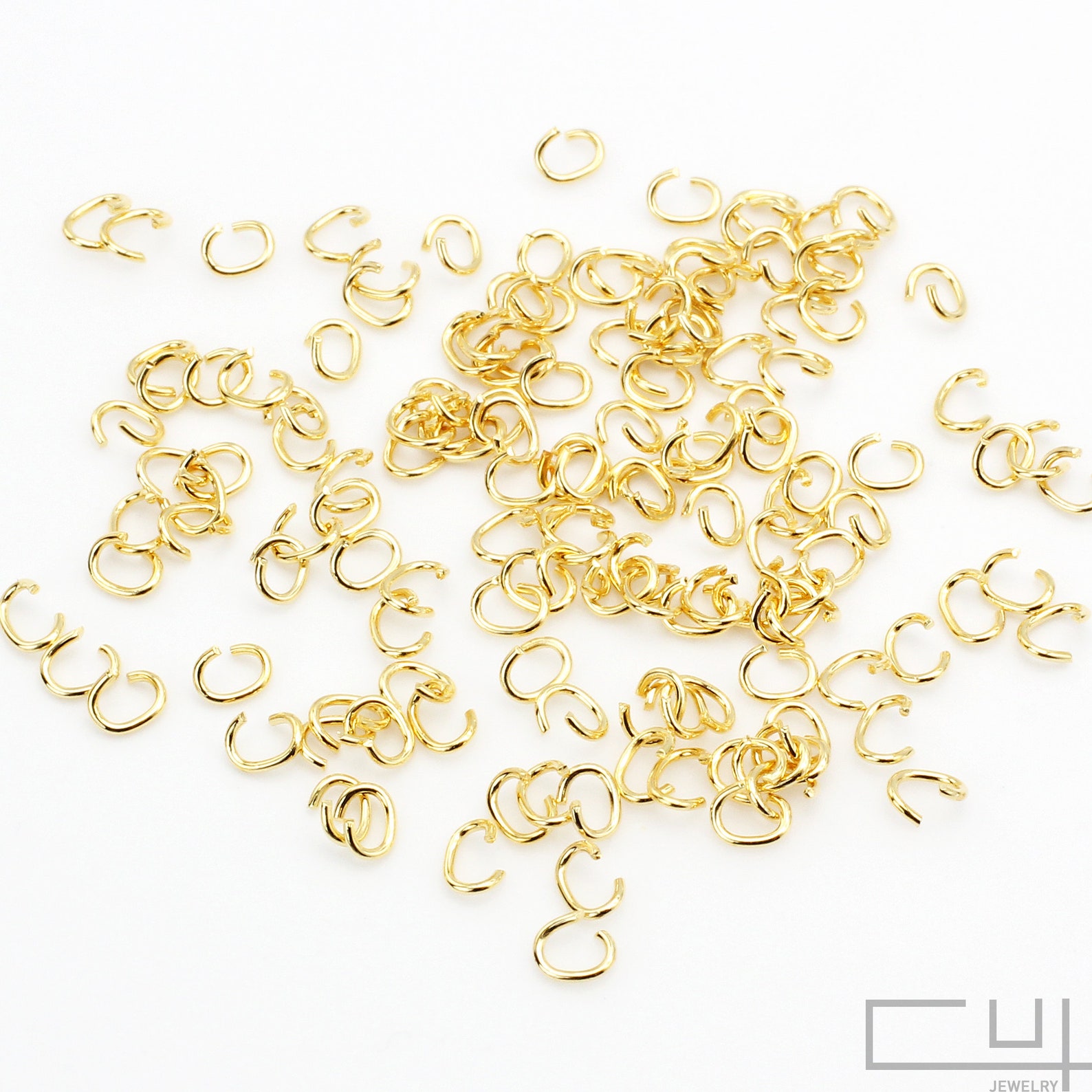 5gram// C Ring 0.5mm X 2.5mm Polished Gold-plated Over - Etsy