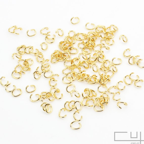 5gram// C Ring 0.5mm X 2.5mm Polished Gold-plated Over | Etsy