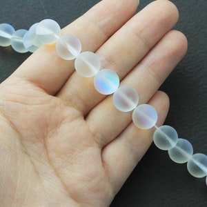 1 Line/ BP0048/ Opacity AB Bead Ball Glass, Clear Beads, Glass Beads ...