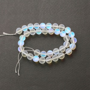 1 Line/ BP0048/ Opacity AB Bead Ball Glass, Clear Beads, Glass Beads ...