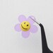 4pcs/gp0010/ Flower Smiley Charm Smiley Face Charm Acrylic - Etsy