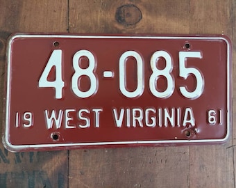 WV West Virginia Custom License Plate Custom Car Tag - Etsy