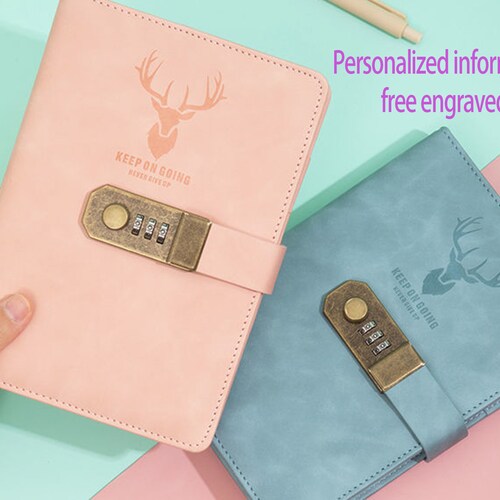 Password Diary With Lock for Women custom Name Printed - Etsy Canada