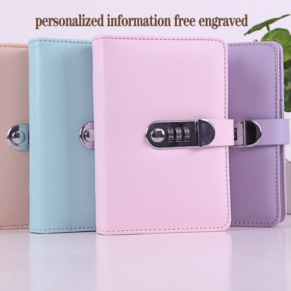 Password Diary With Lock for Women custom Name Printed | Etsy Australia
