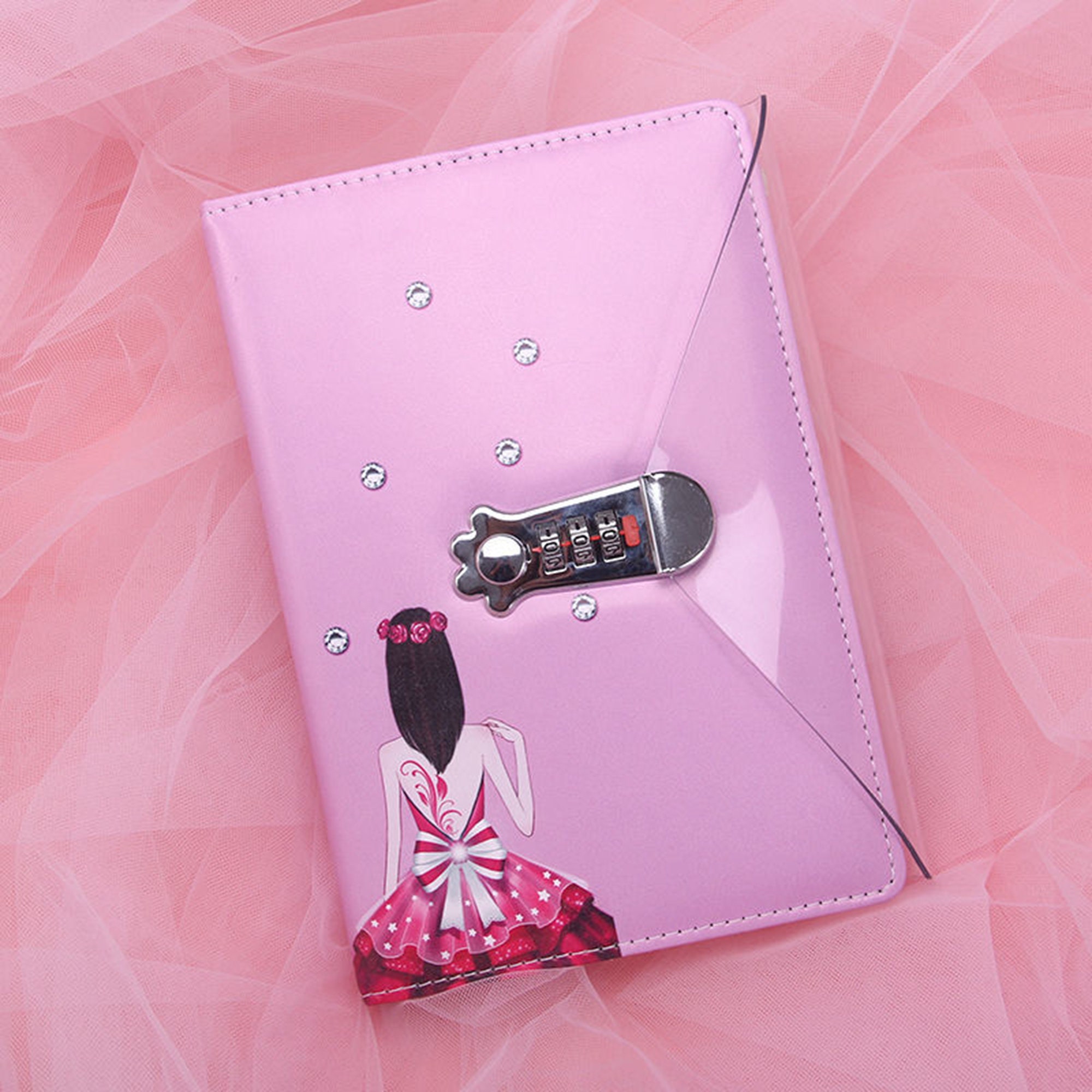 PU Coded Lock Journals and Notebook Girls Purple A5 Elegant | Etsy