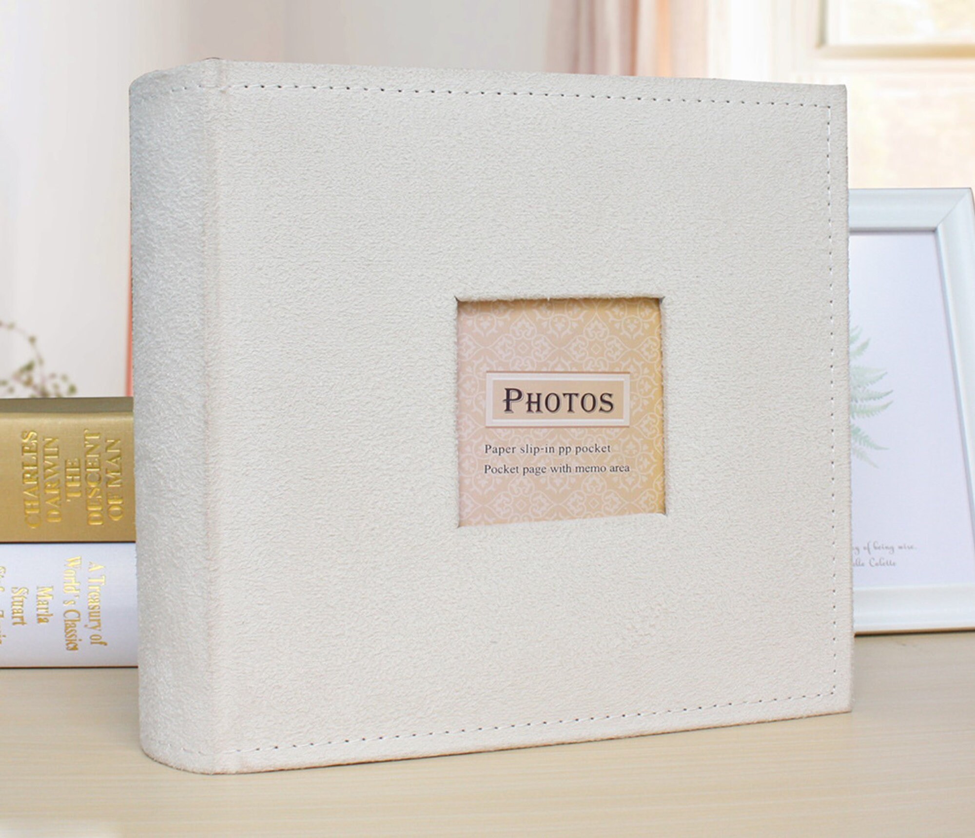 46 Pocket Family Photo Album Insert Suede Photo Book 4R | Etsy