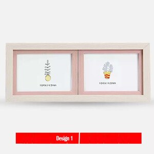 2 In1 Removable Multi Photo Frame, Rustic Photo Frame,wood-imitation ...