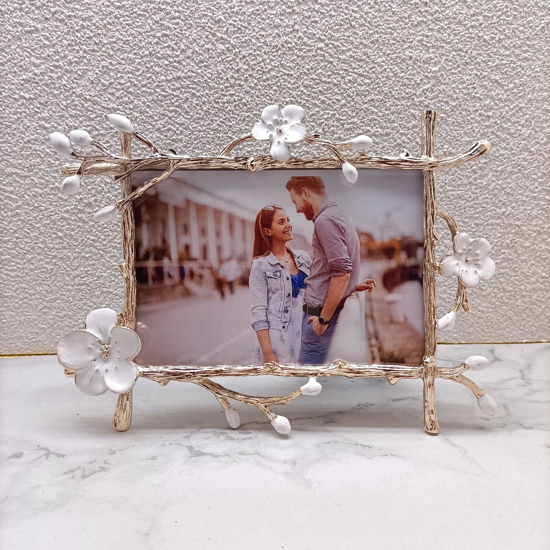 64inch Desk Standing Photo Frame Wedding,metal Flower Picture Frame 75 ...