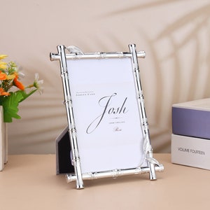 Desk Standing Photo Frame Silver 64inch,metal Art Picture Frame 75,home ...