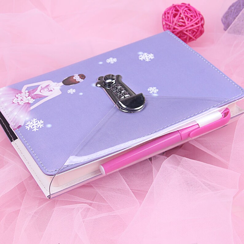 PU Coded Lock Journals and Notebook Girls Purple A5 Elegant | Etsy
