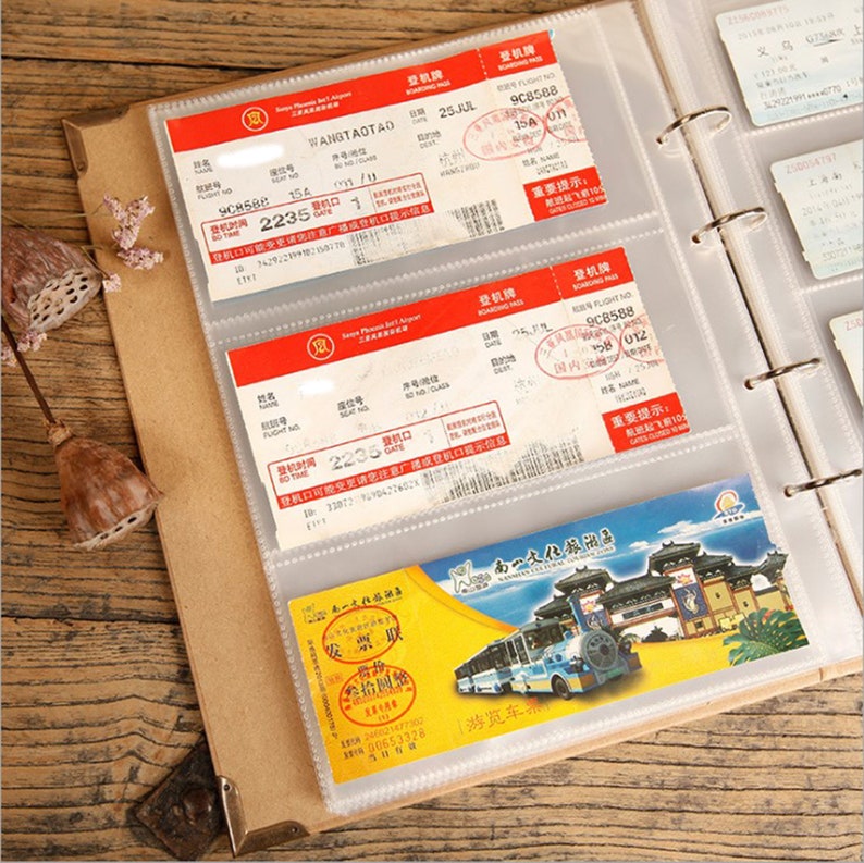 Kraft Ticket Bookalbum De Tickettikcet Organizerpolaroid - Etsy