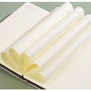 Soft Leather A6 Notebook Personalized, White Writing Journal,custom ...