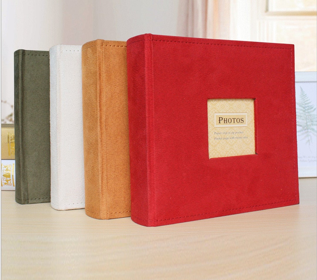 46 Pocket Family Photo Album Insert , Suede Photo Book 4R, Family ...