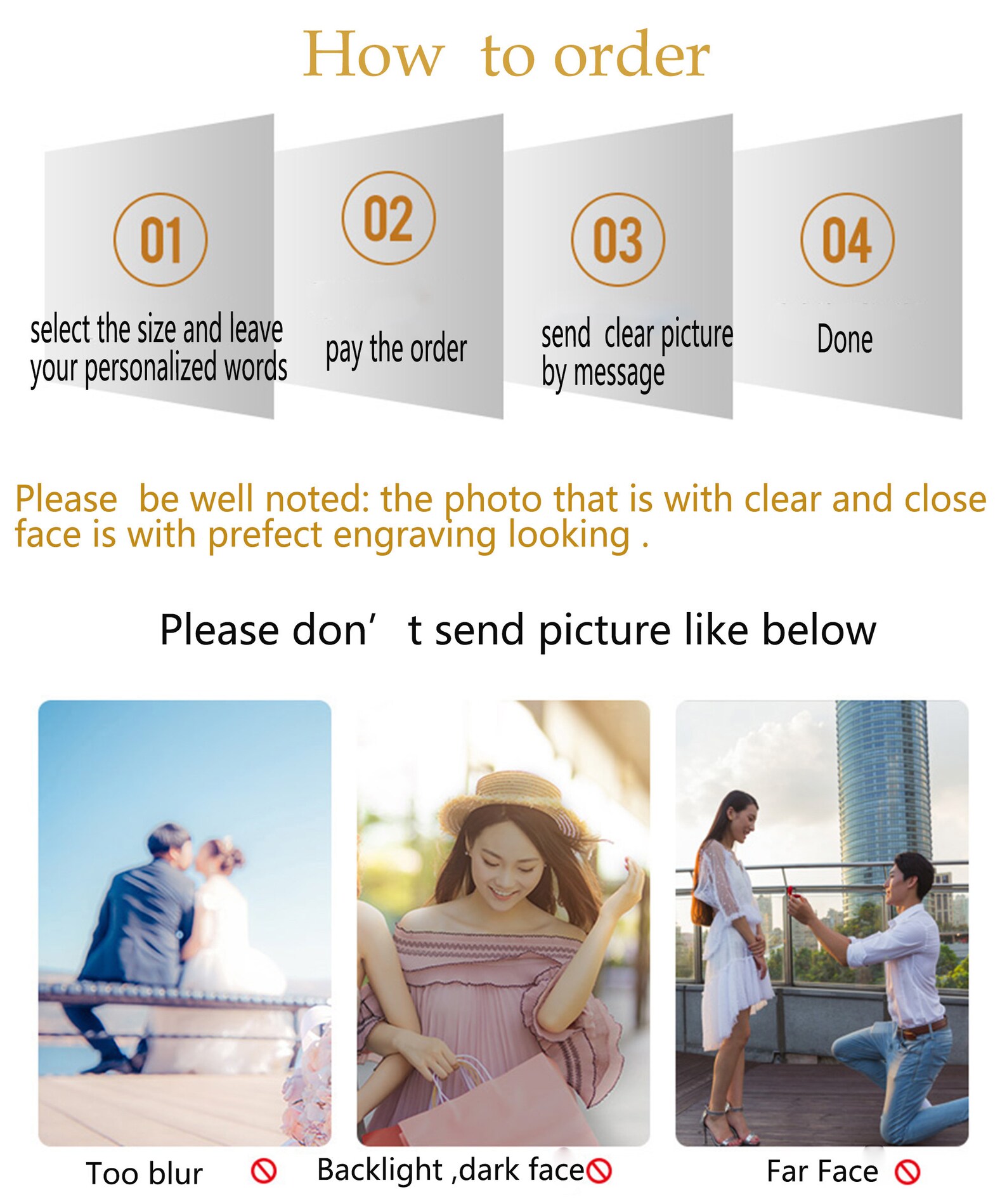 Custom Wooden Engraved Photo Portrait Frame Photo on - Etsy