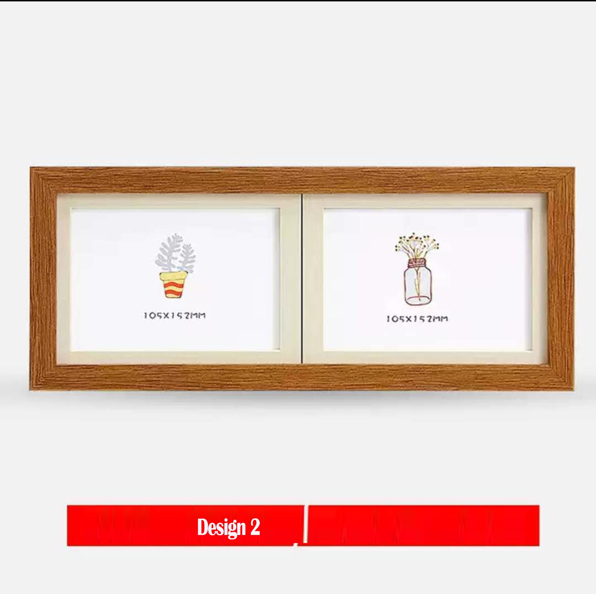 2 in1 Removable Multi Photo Frame Rustic Photo | Etsy