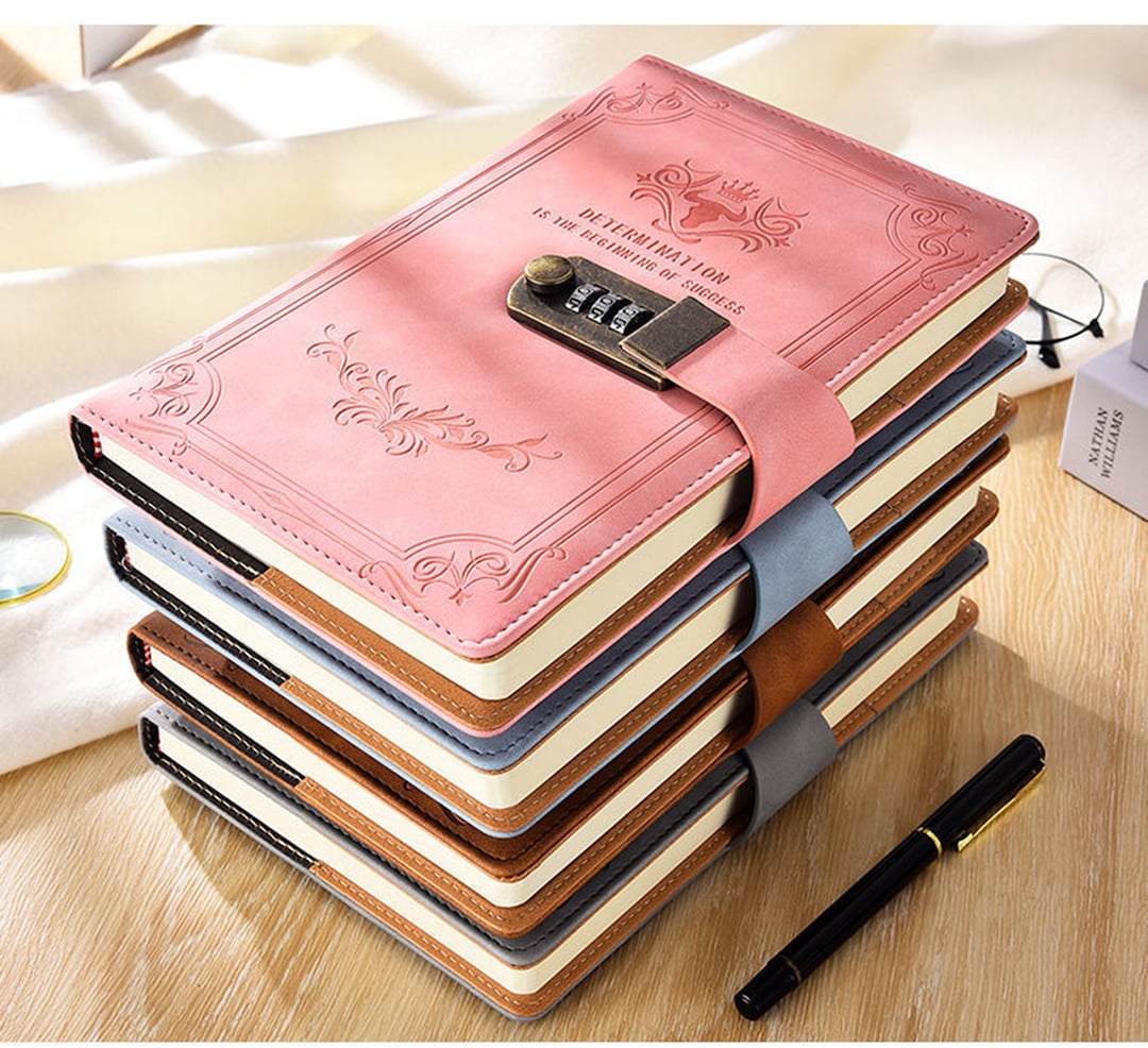 Custom Lock Journals Notebook,coded Diaries Refillable,secret Writing ...