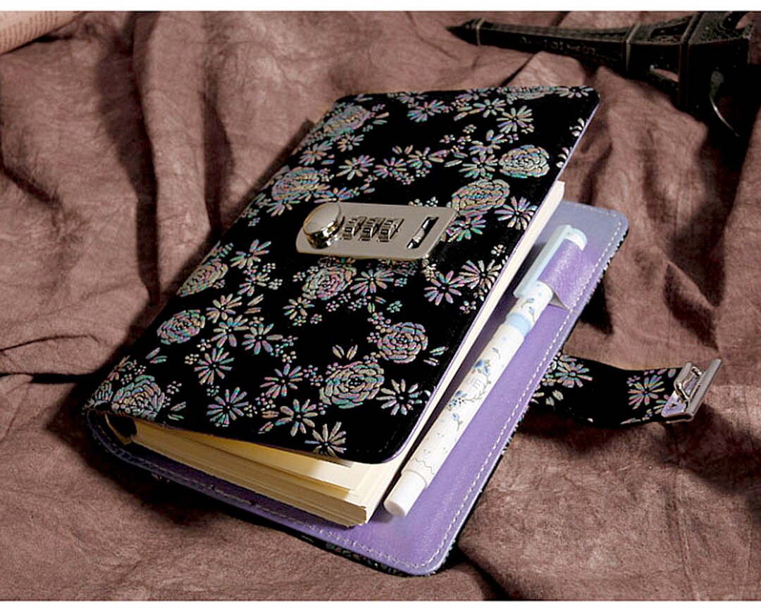 Refillable Locking Journals Leather,digital Password Journals,secret ...