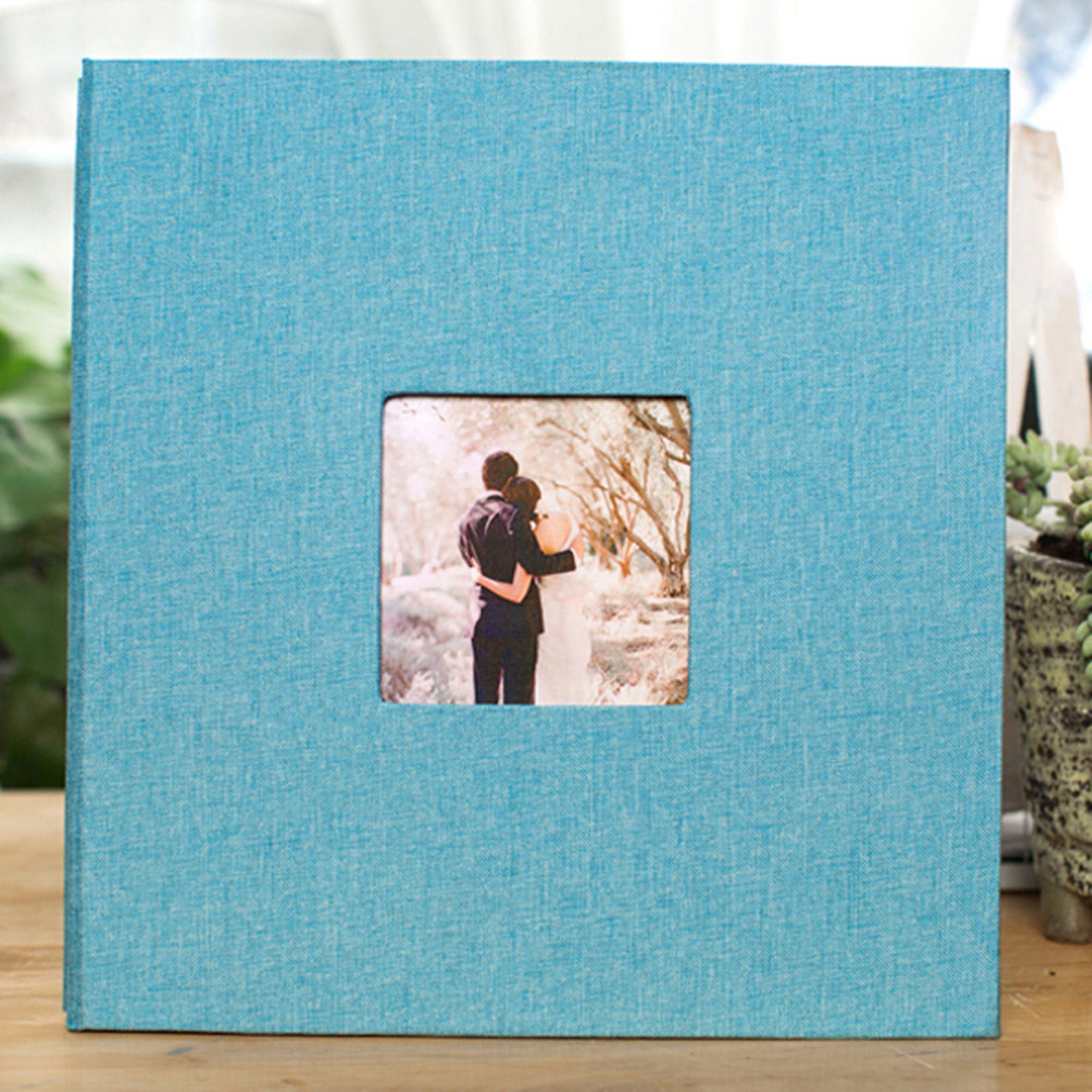 80pages Big Capacity Plain Linen Photo AlbumSelf-adhesive DIY | Etsy