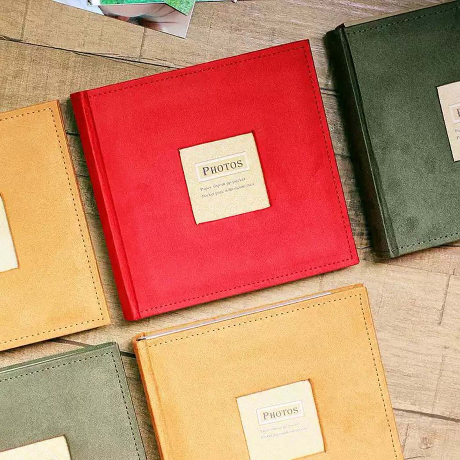 46 Pocket Family Photo Album Insert Suede Photo Book 4R | Etsy