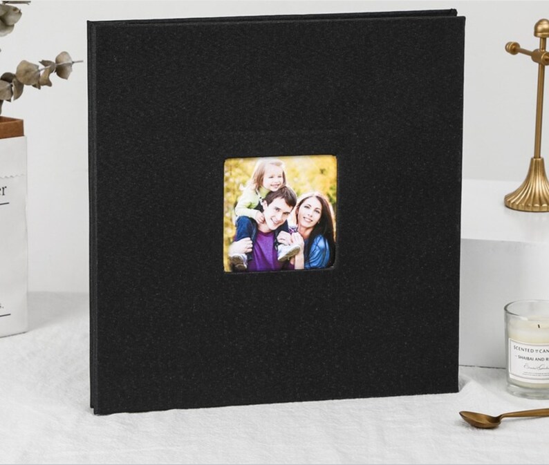 Large Capacity Plain Linen Photo Album Self-adhesive Photo | Etsy