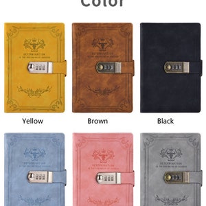 Custom Lock Journals Notebook,coded Diaries Refillable,secret Writing ...