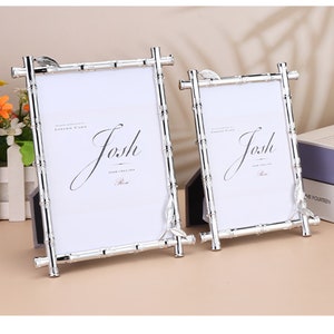 Desk Standing Photo Frame Silver 64inch,metal Art Picture Frame 75,home ...