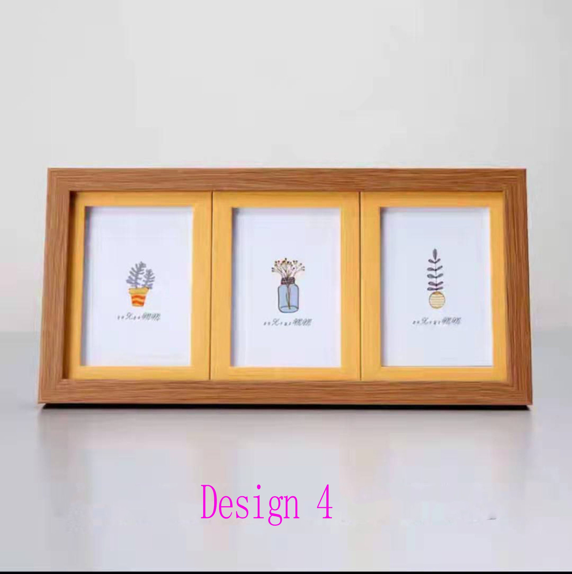 Triple Removable Photo Frame Baby First Year Photo | Etsy