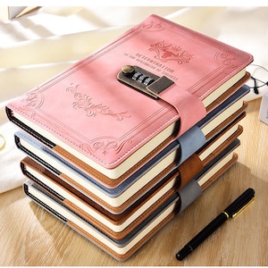 Custom Lock Journals Notebookcoded Diaries Refillablesecret - Etsy