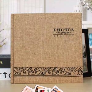 46 Photo Album Insert 200PCS , Linen Cover Photo Book , Family Memory ...