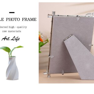 Desk Standing Photo Frame Silver 64inch,metal Art Picture Frame 75,home ...