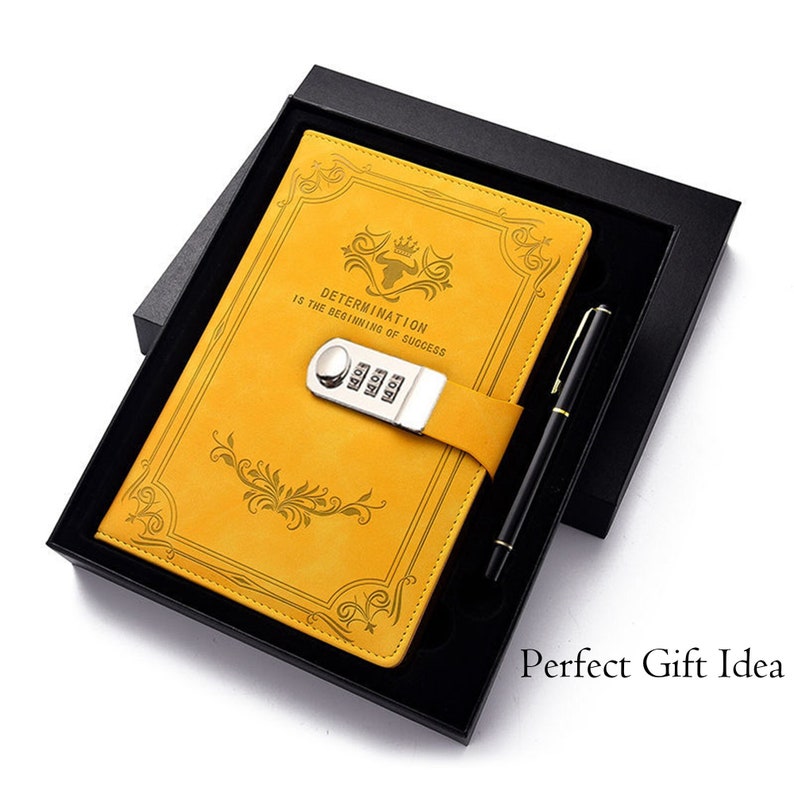 Custom Lock Journals Notebookcoded Diaries Refillablesecret - Etsy