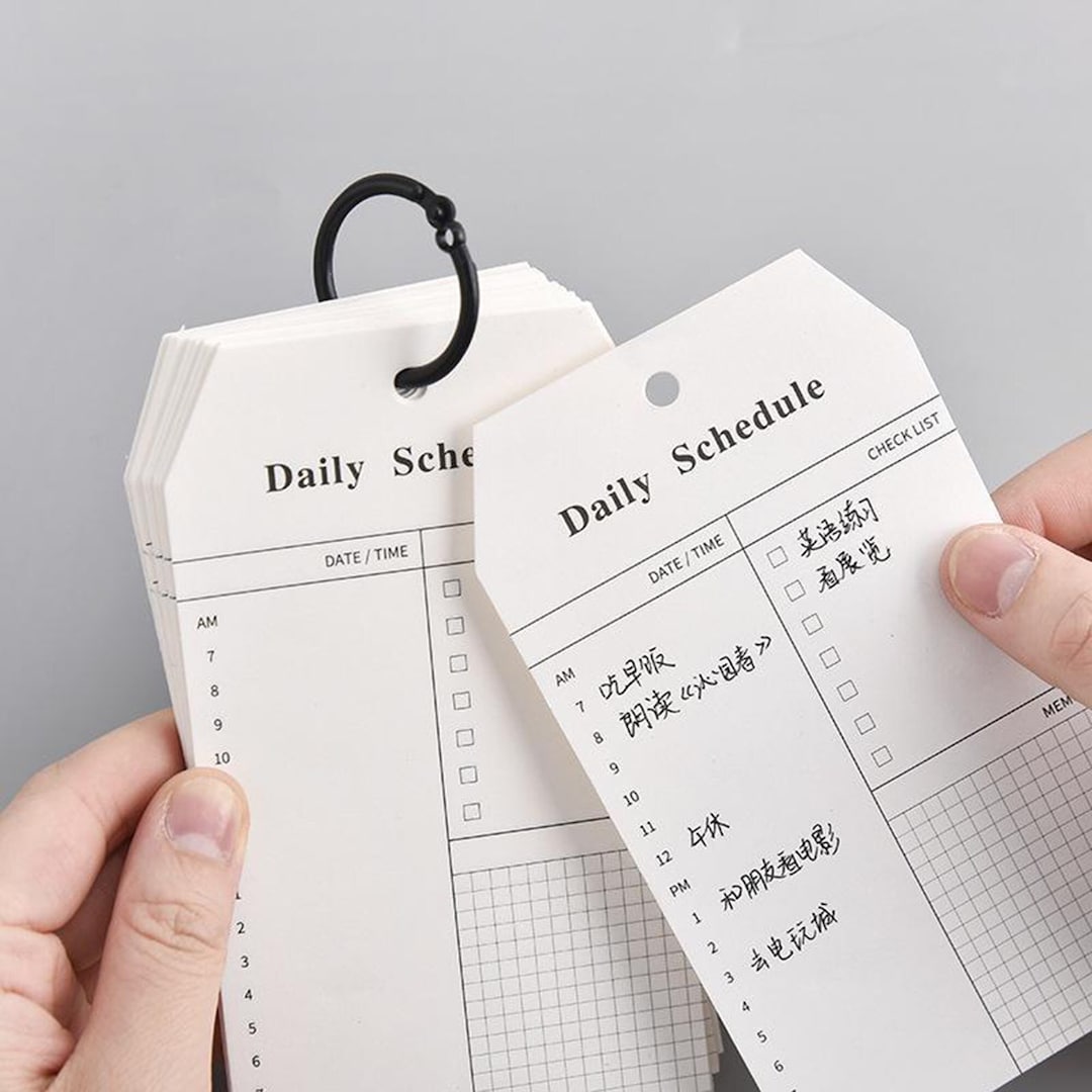 Daily Schedule Pocket Planner, Removable,to Do List Notepad,personal ...