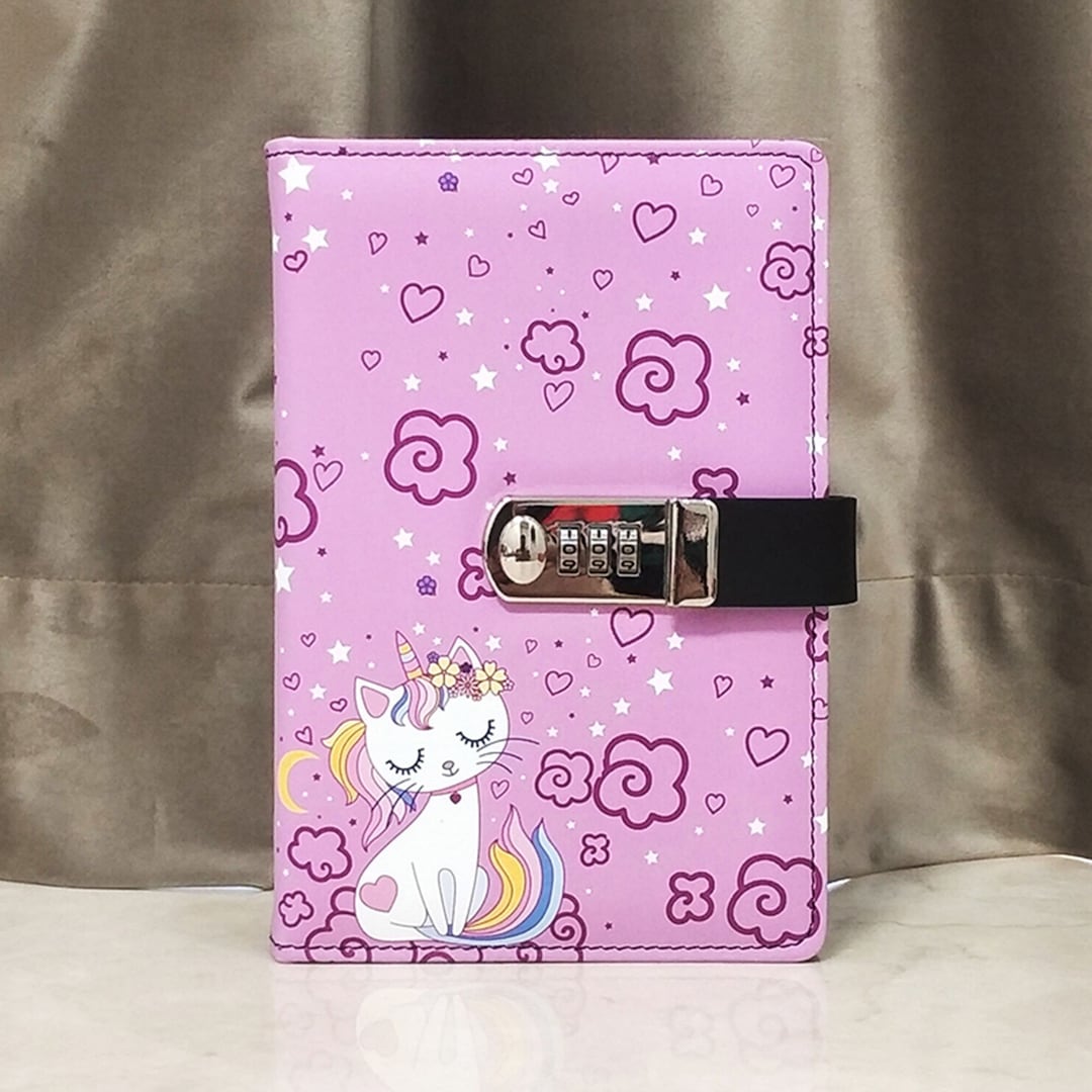 Lock Pink Diary for Girls,writing Notebook Coded,secret Diaries ...