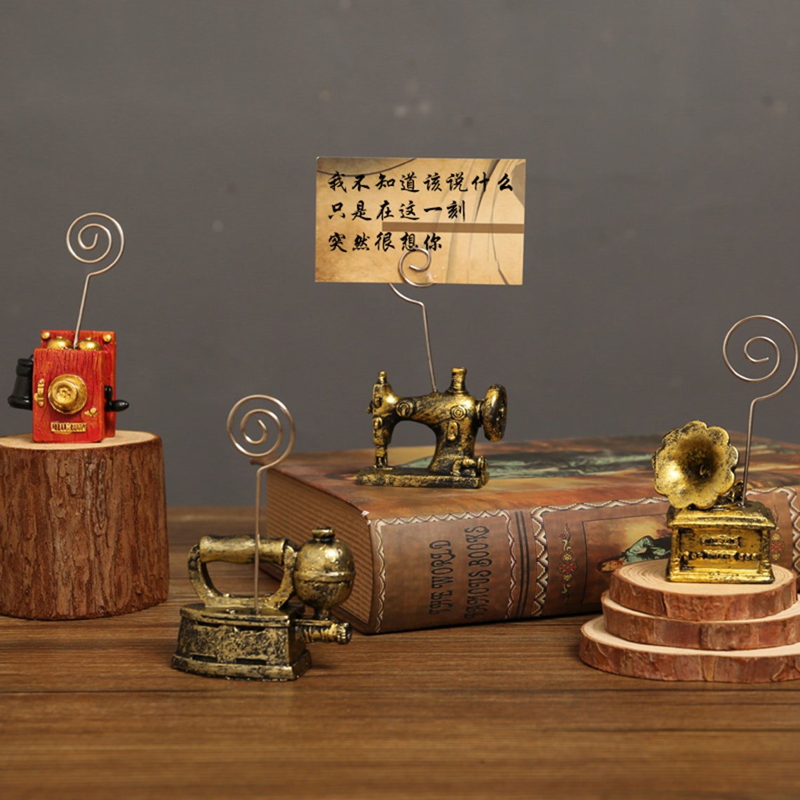 Vintage Photo Holder Metal Picture Holders antique Memo | Etsy