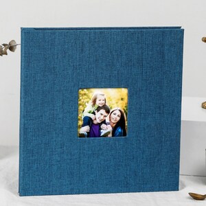 Large Capacity Plain Linen Photo Album, Self-adhesive Photo Album DIY ...