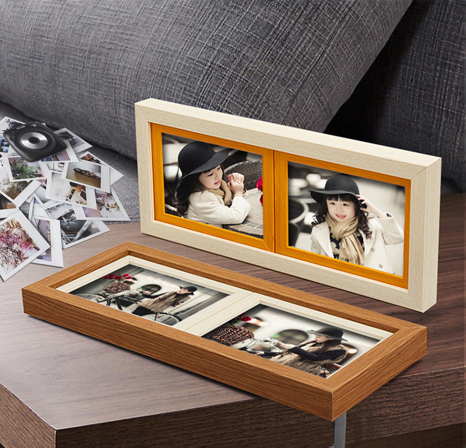 2 In1 Removable Multi Photo Frame Rustic Photo - Etsy