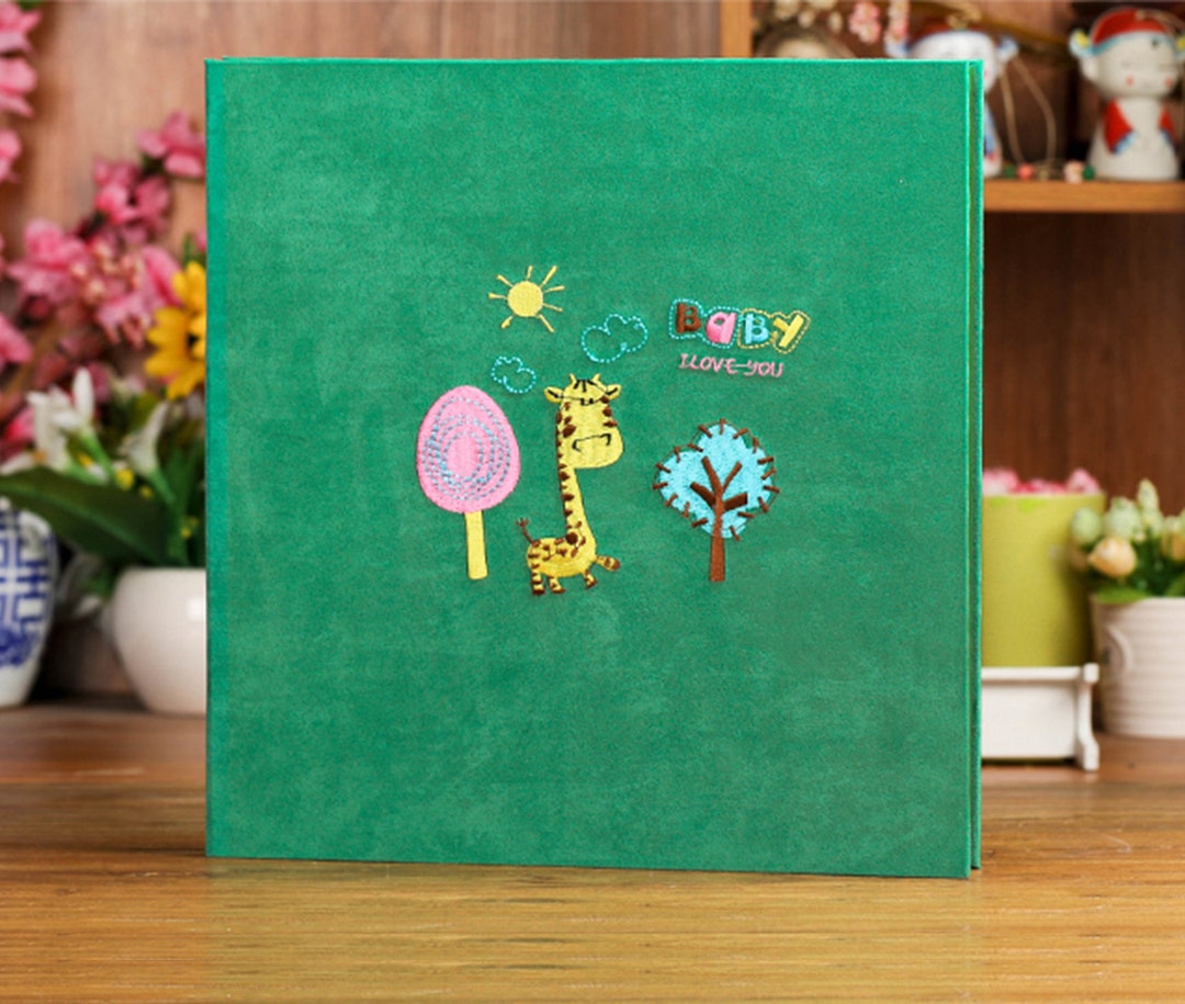 High-end Fabric Photo Album Baby,baby Grow up Photo Album Scrapbook DIY ...