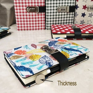 Lock Notebooks and Journals,cloth Cover Rustic Notebook Planner,adult ...