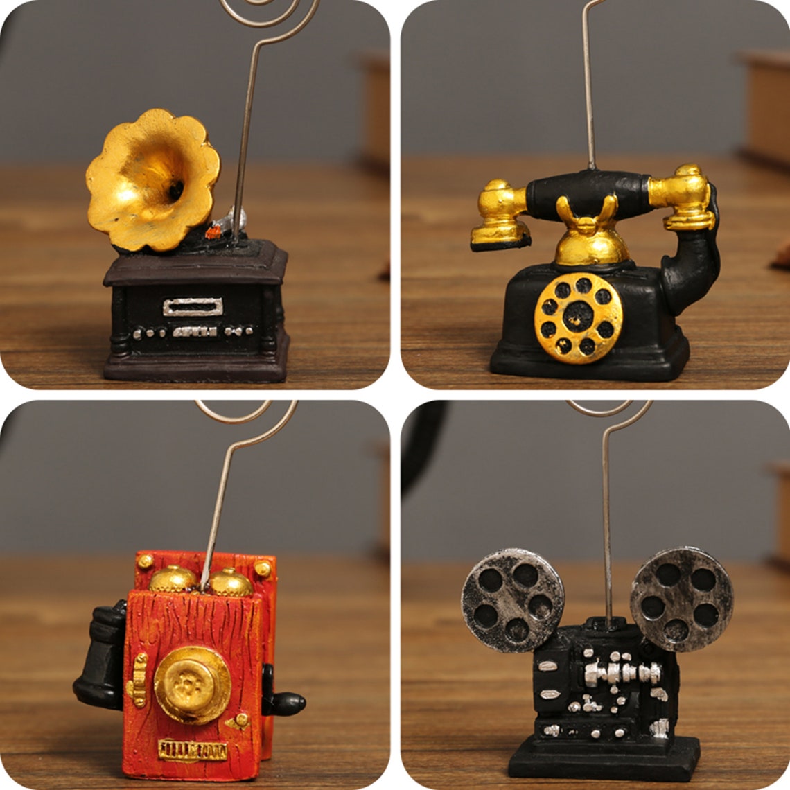 Vintage Photo Holder Metal Picture Holders antique Memo | Etsy