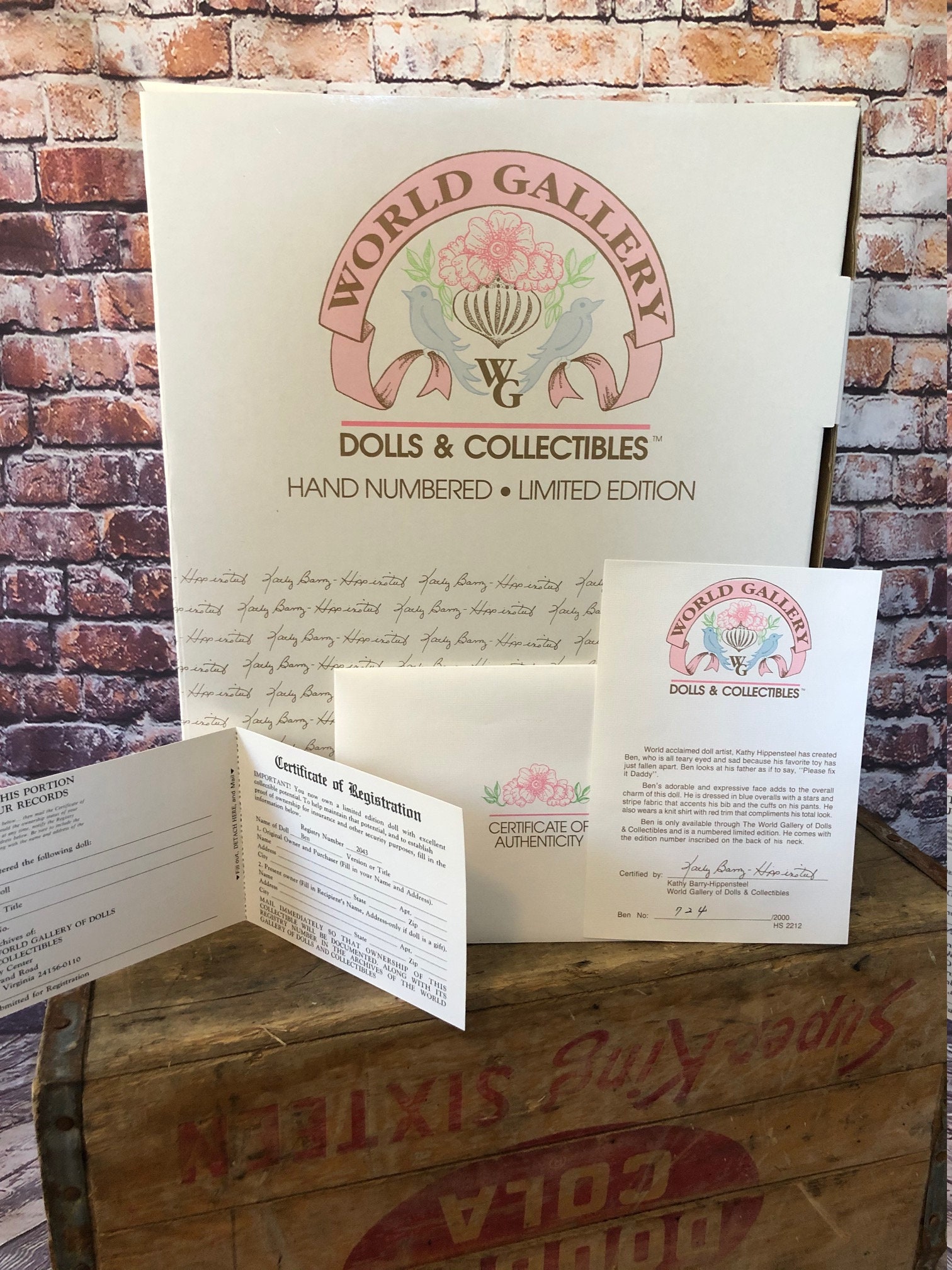 Vintage Ben Doll Kathy Hippensteel World Gallery of Dolls | Etsy