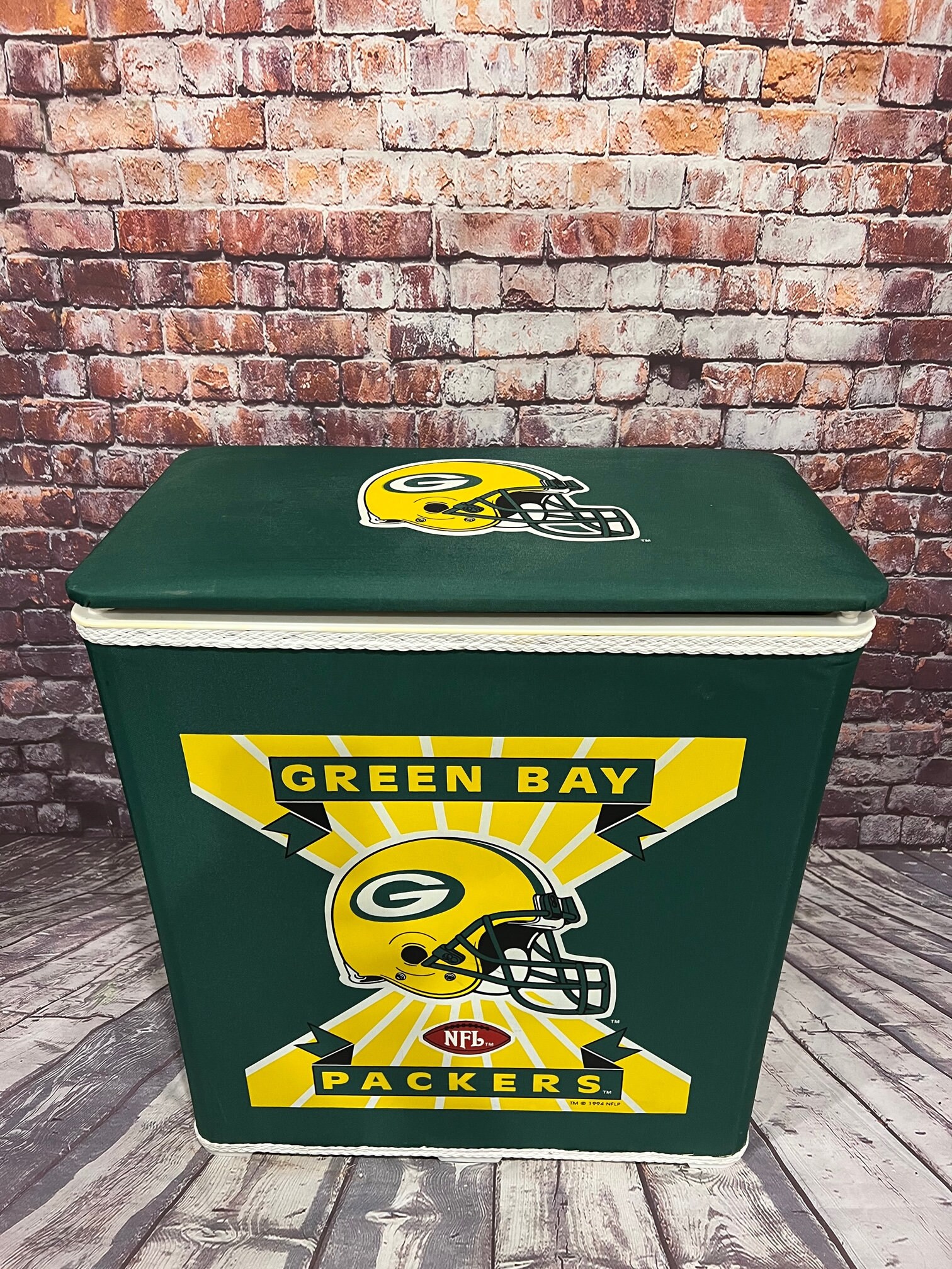 Vintage Laundry Hamper - Green Bay Packers NFL Clothes Hamper - 1994 ...