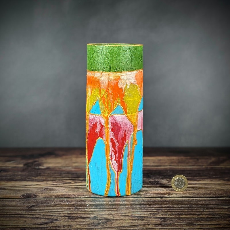 Large Colour Vase - Etsy UK